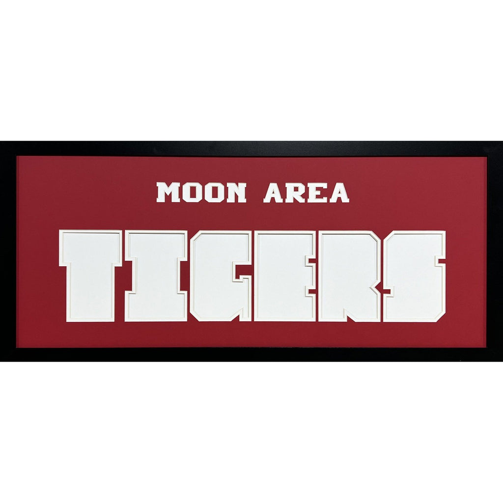 Moon Area Tigers Custom School Nameplate 6 Photo Frame