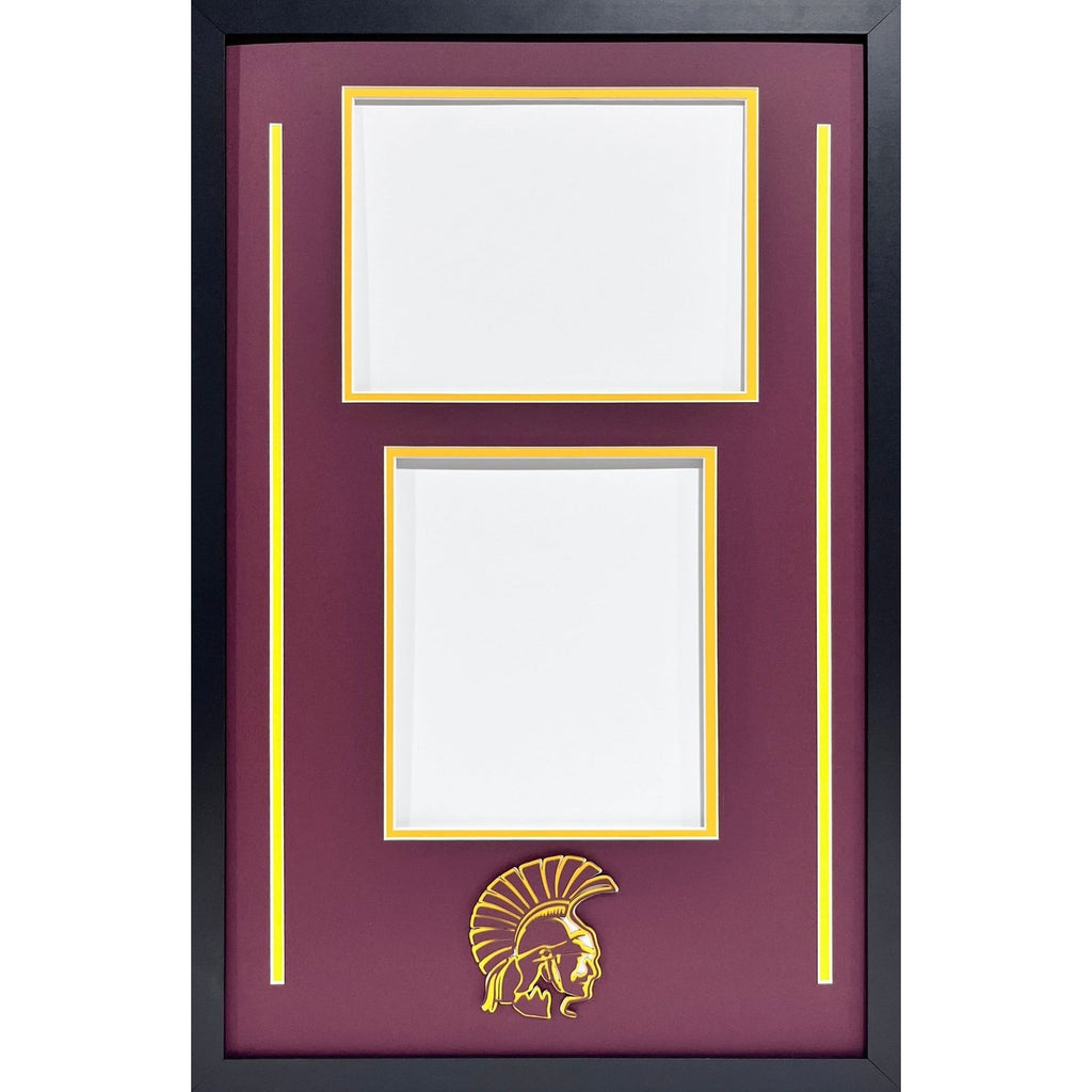 California Area Custom School Frame 2 8x10 Photos - 1 Portrait 1 Lands