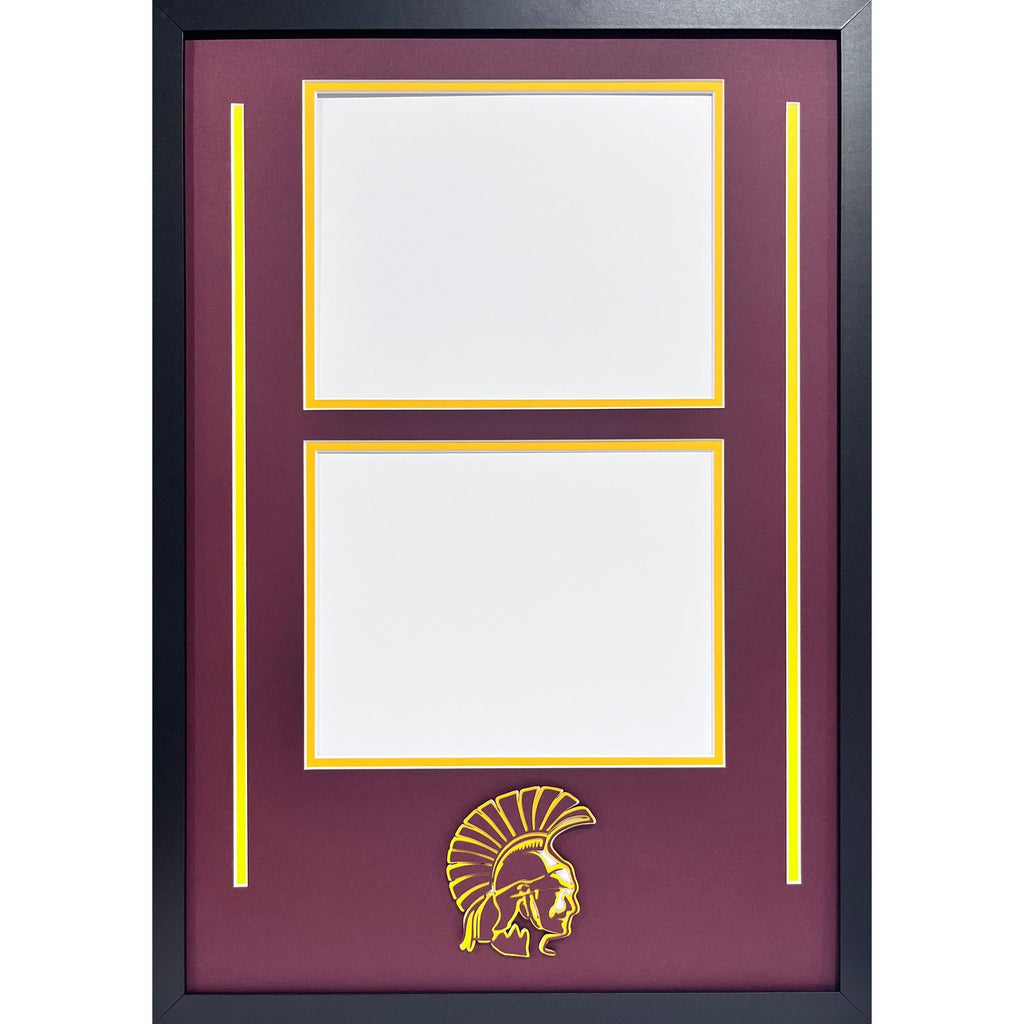California Area Custom School Photo Frame 2 8x10s Landscape Style