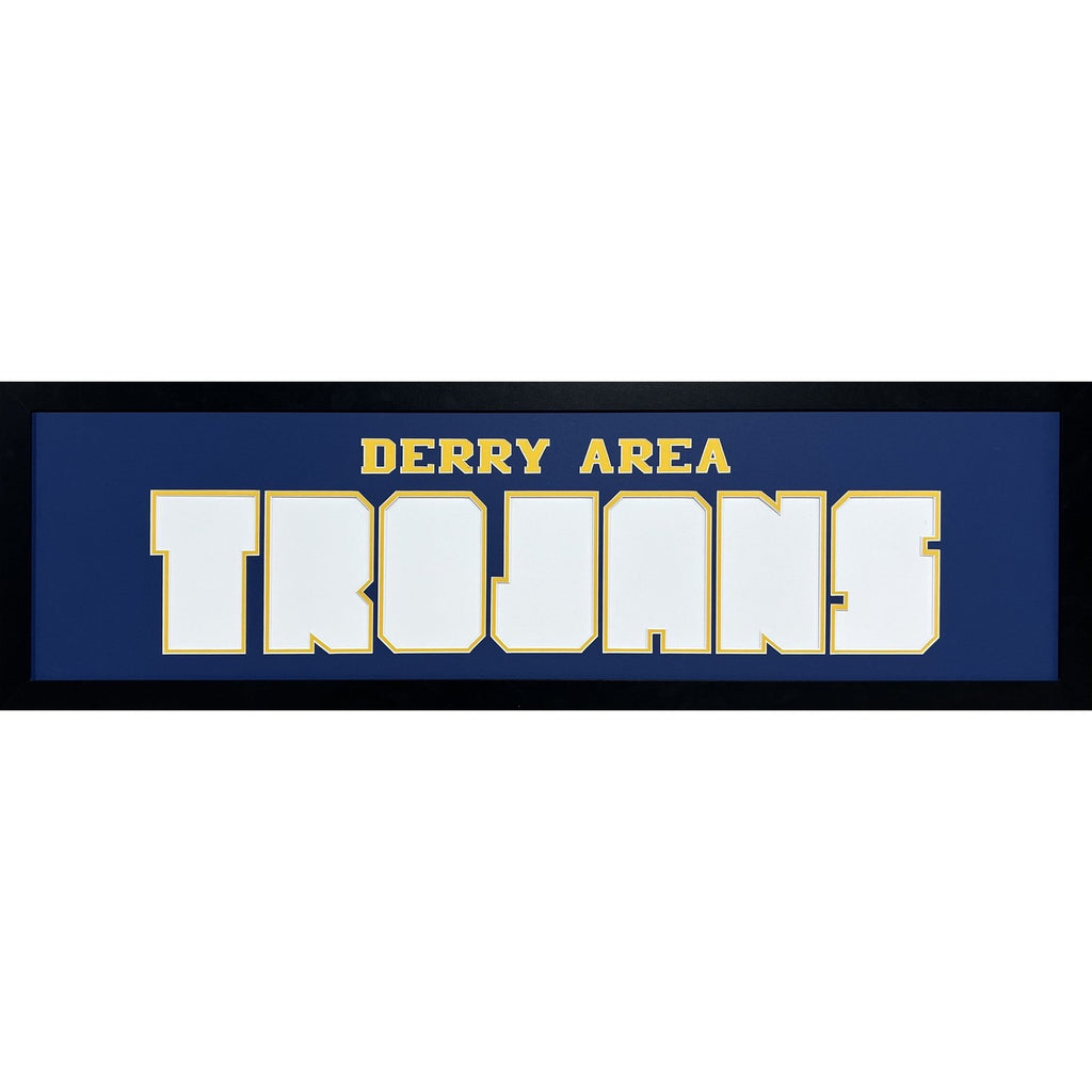Derry Area Trojans Custom School Nameplate 7 Photo Frame