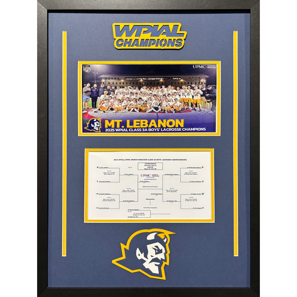 Mount Mt Lebanon Blue Devils Custom Frame 8x10 Photo 2025 Boys Lacross