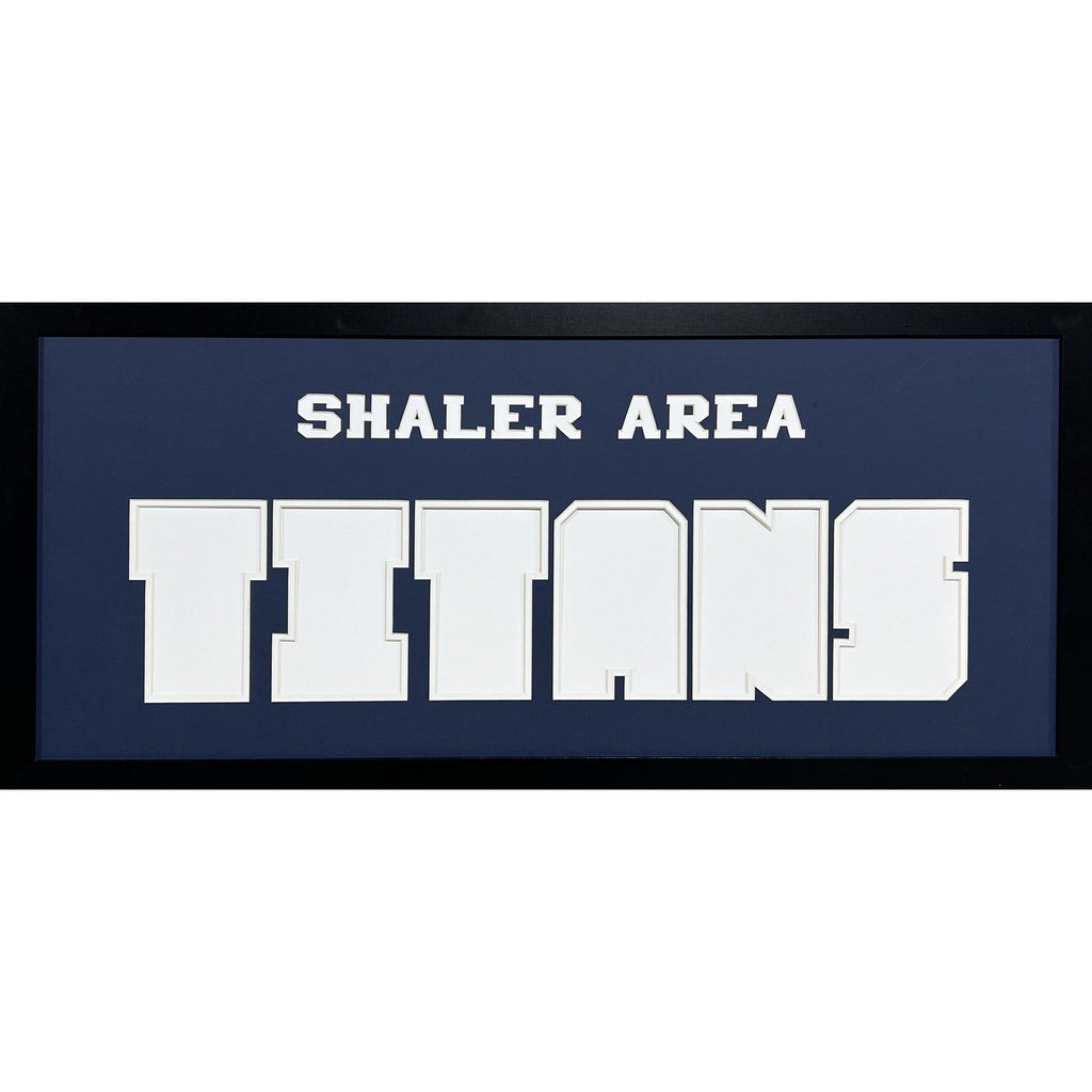 Shaler Area Titans Custom School Nameplate 6 Photo Frame